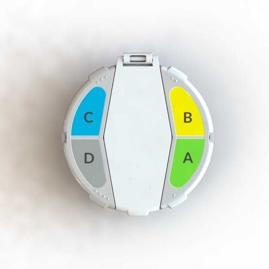 The complete Set - Smart Pill Dispenser + Box To Go + Box With Four More Cartridges - Carroself ...